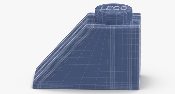 Lego brick 2x1 slope 3D model - TurboSquid 1409399