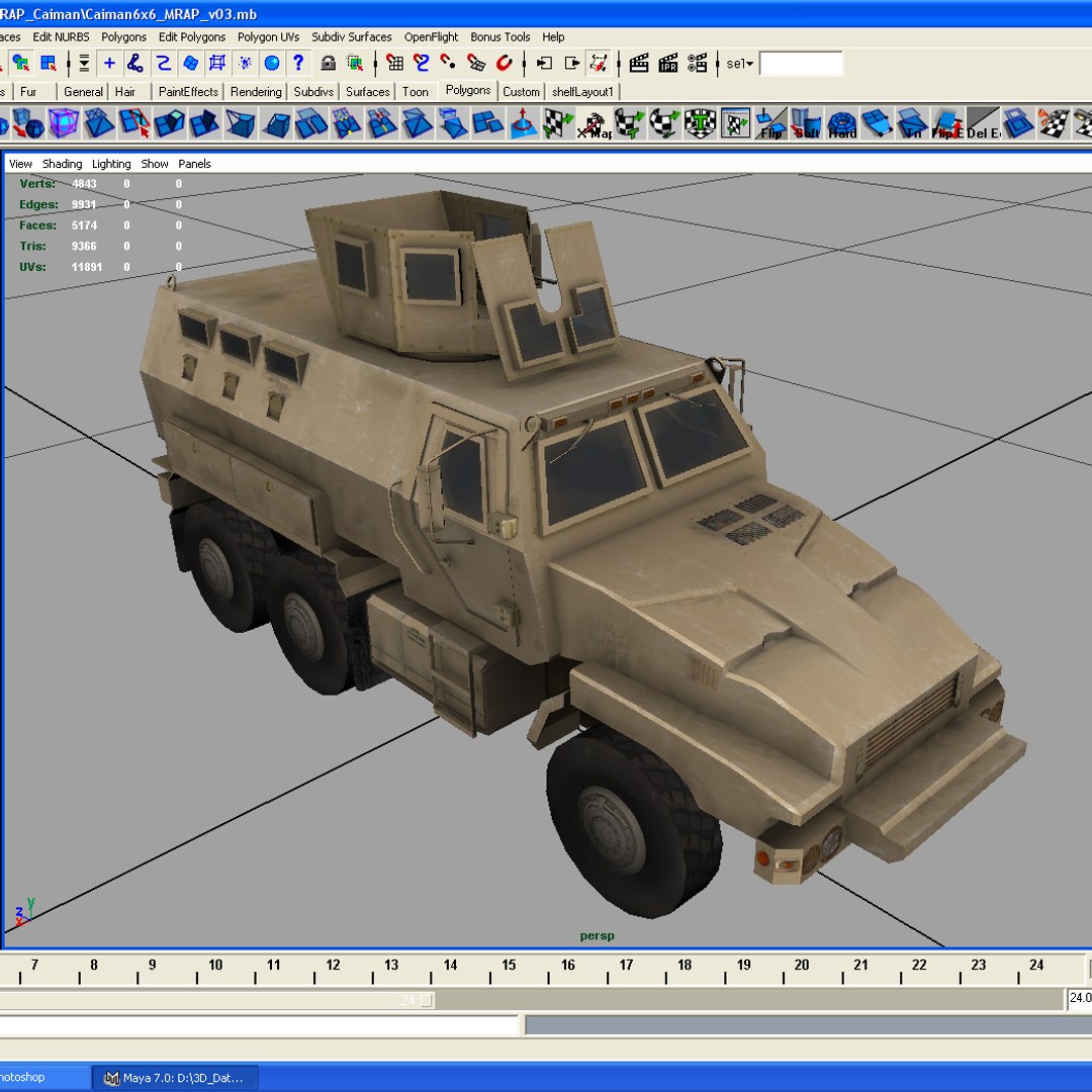 Bae Caiman 6x6 Mrap 3d 3ds
