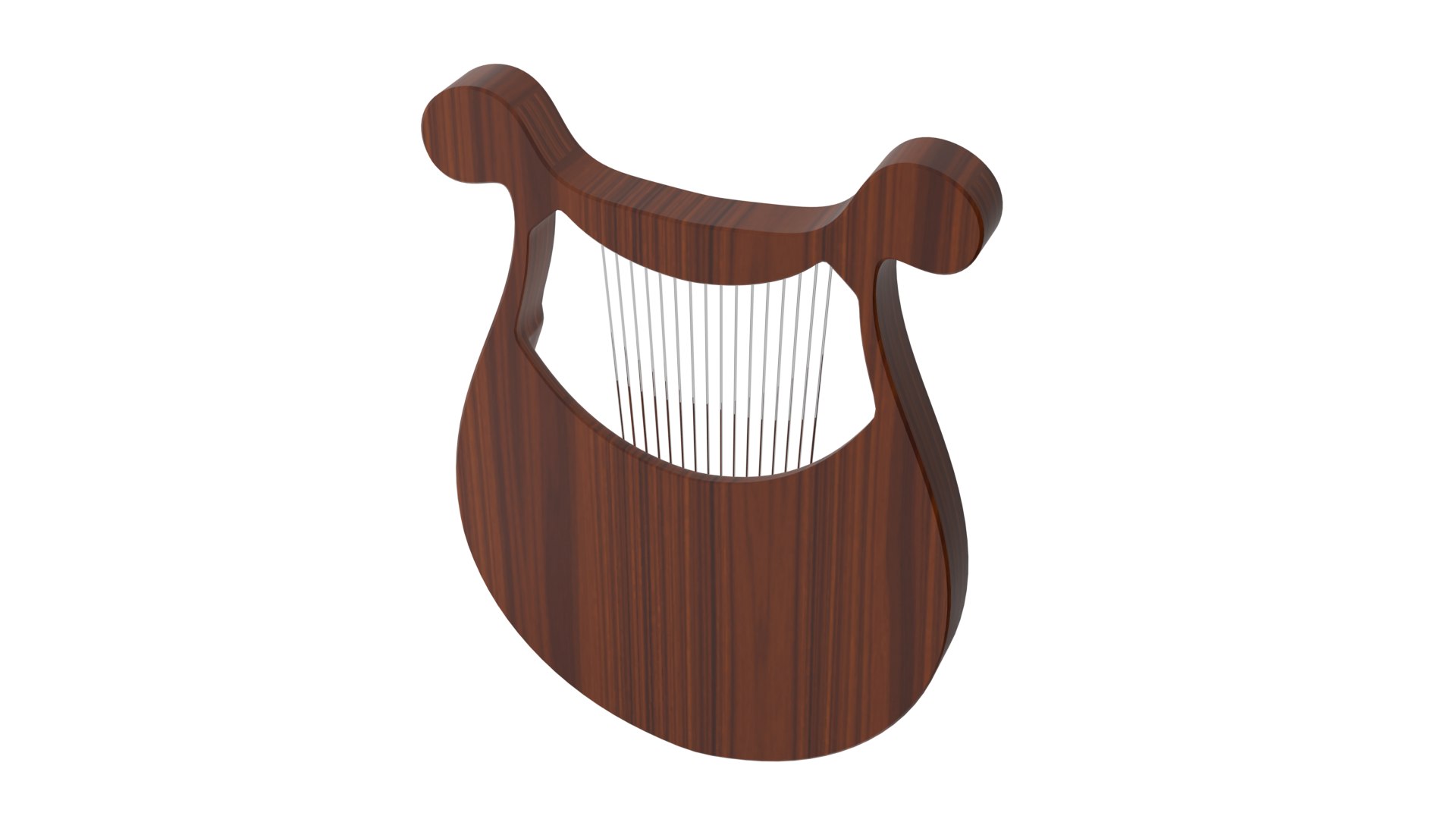 Pure Angle Harp Ancient Musical Instrument 3D Model 3D Model ...