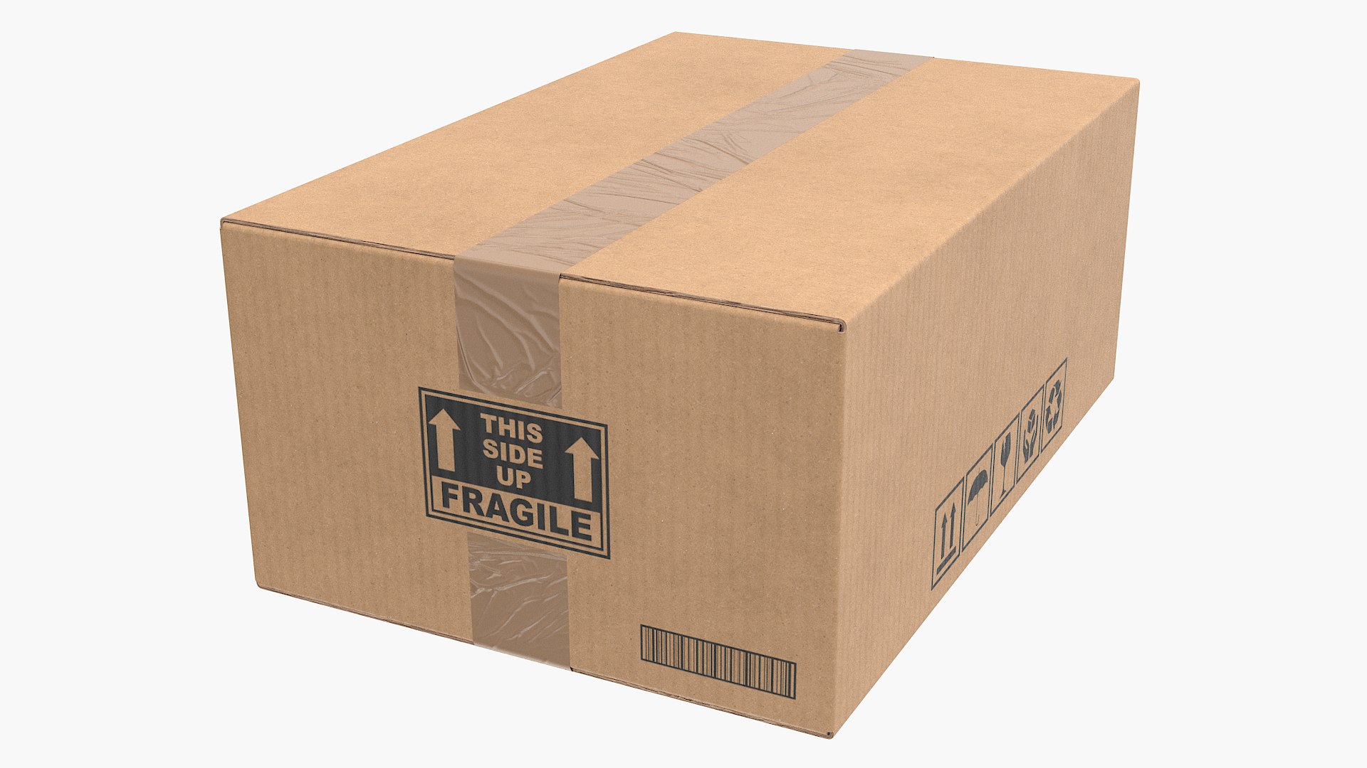 Cardboard Box 2 Closed V1 3D Model - TurboSquid 2287069