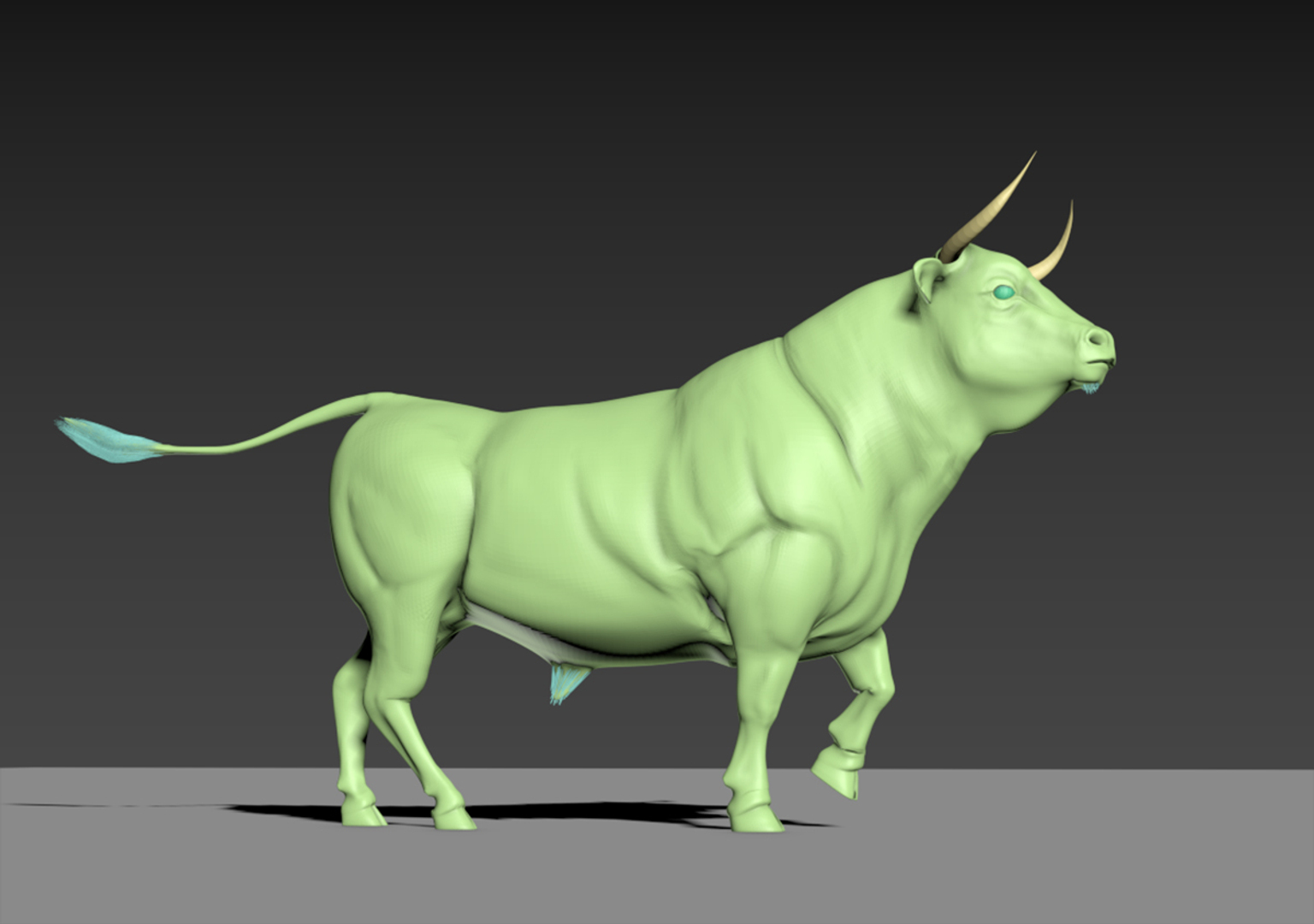 Bull rigged 3D model - TurboSquid 1192640