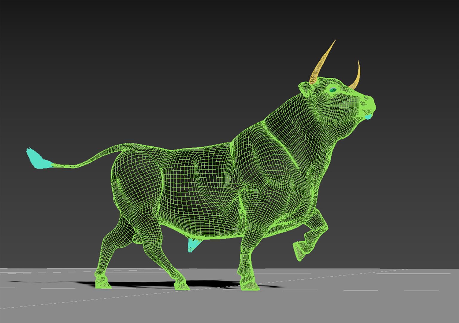 Bull Rigged 3D Model - TurboSquid 1192640