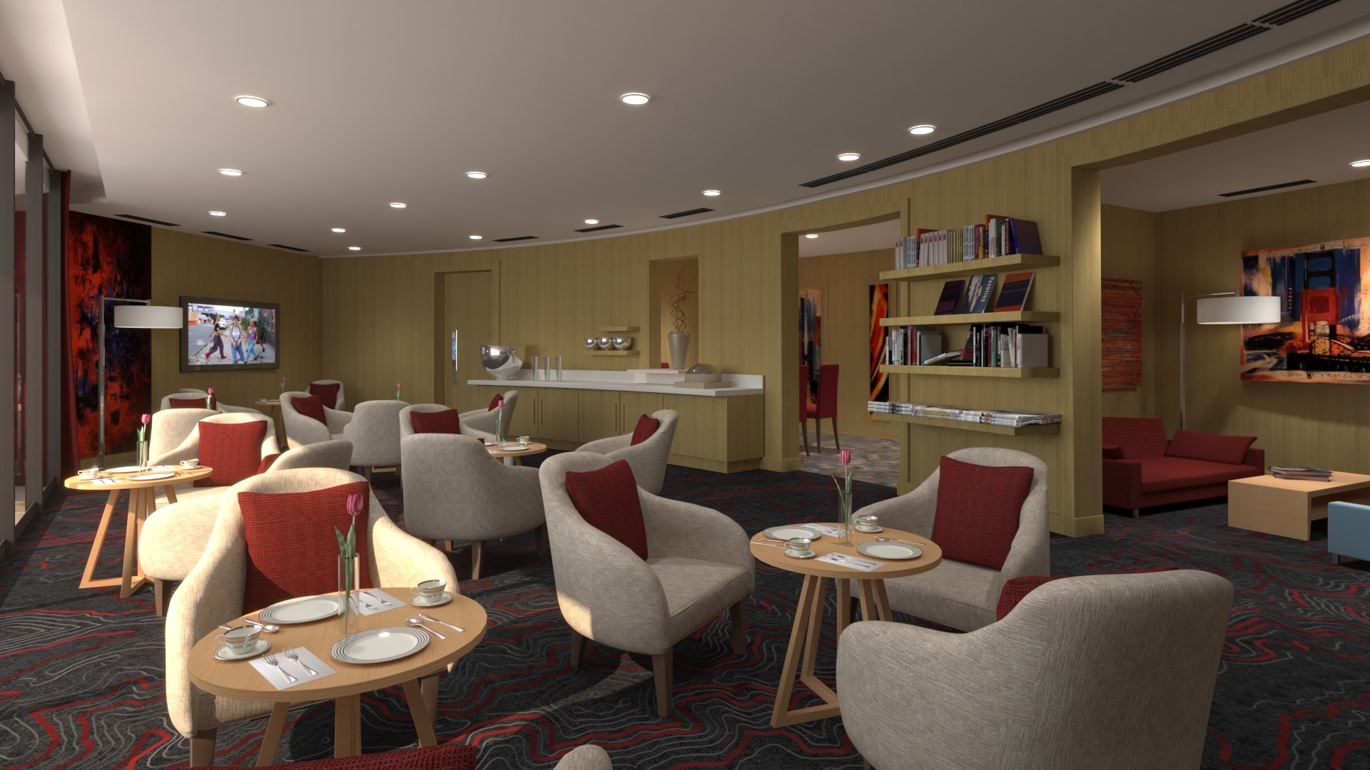 VIP Lounge 3D Model - TurboSquid 2077150