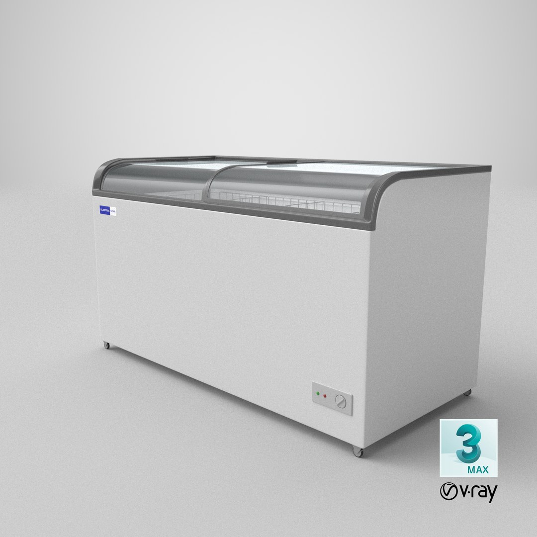 3D Model Supermarket Chest Freezer - TurboSquid 1643228
