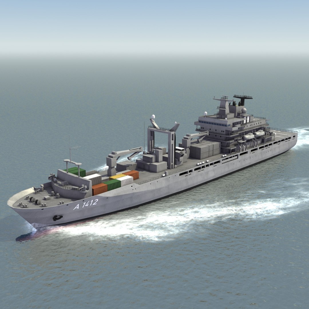 3d Replenishment Ship Model
