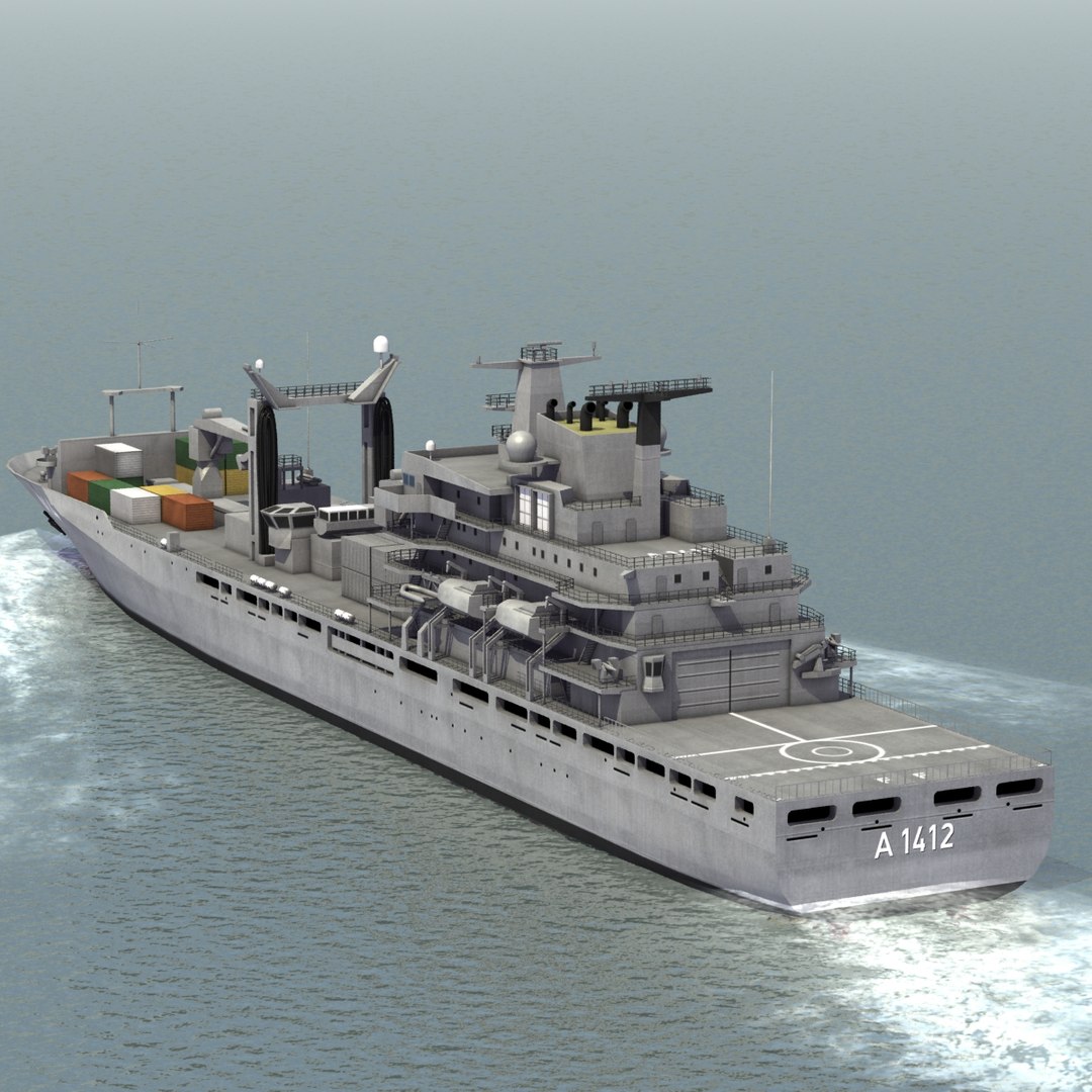 3d Replenishment Ship Model