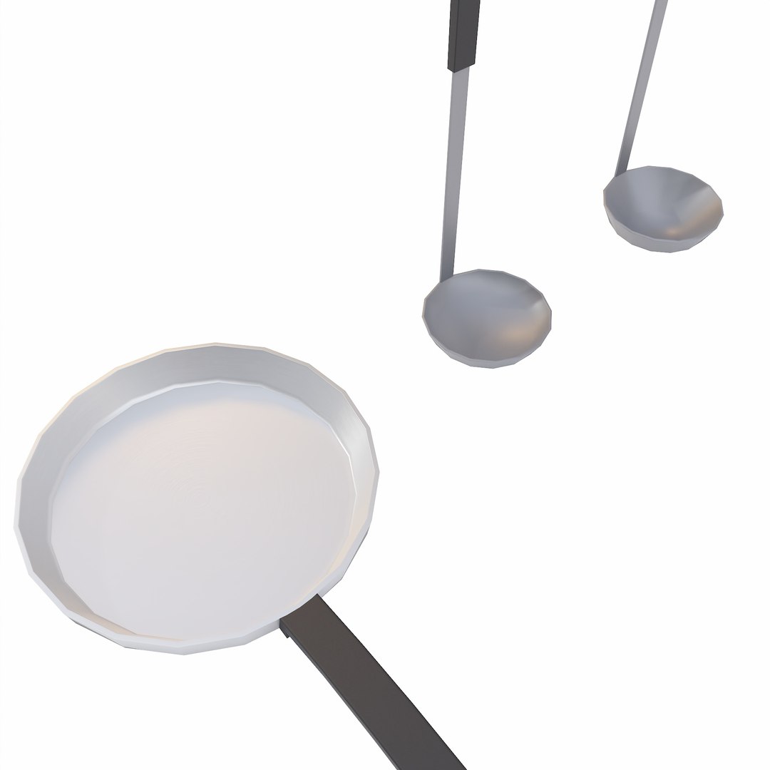 3D Kitchen Utensils Lowpoly 3d Model - TurboSquid 2410636