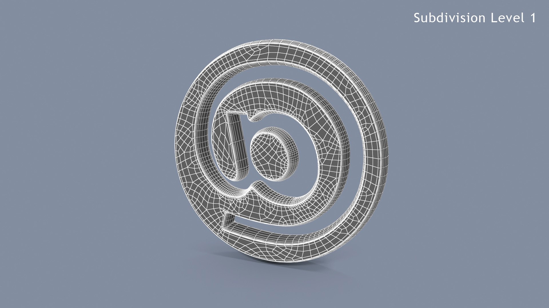 At The Rate Symbol Gold 3D Model - TurboSquid 2058744