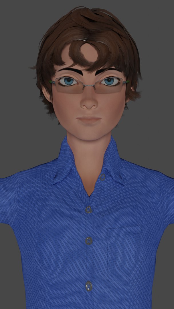 3D Man Duke Cartoon Low-poly - TurboSquid 1635554