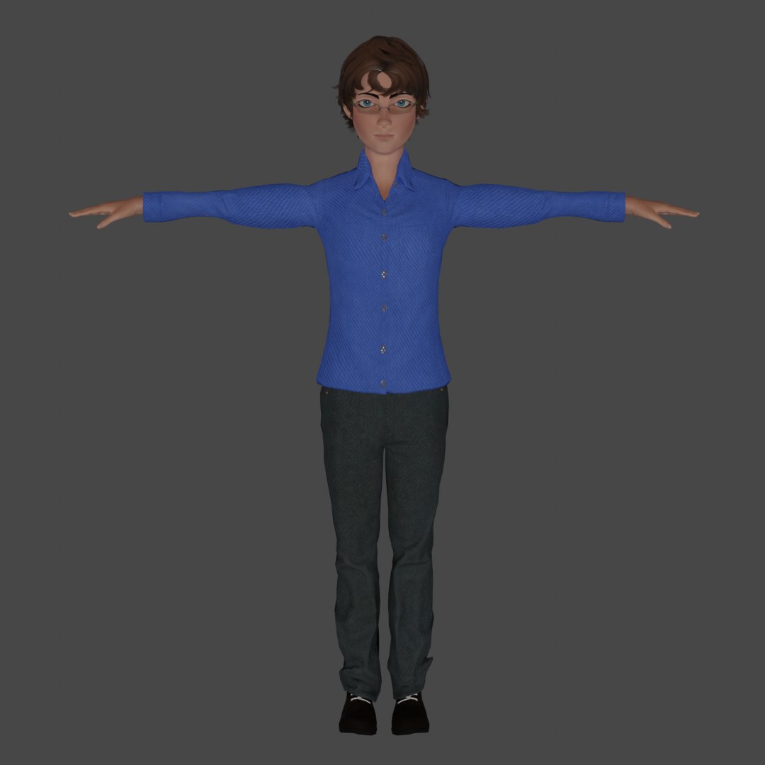3D Man Duke Cartoon Low-poly - TurboSquid 1635554