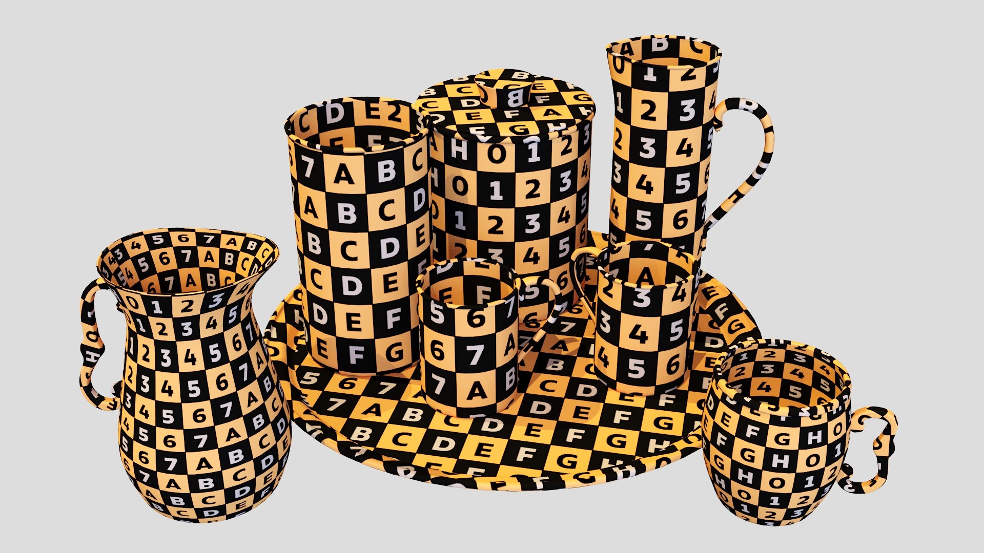 3D Bartender Tools Set 200 Pitchers Model - TurboSquid 2244512