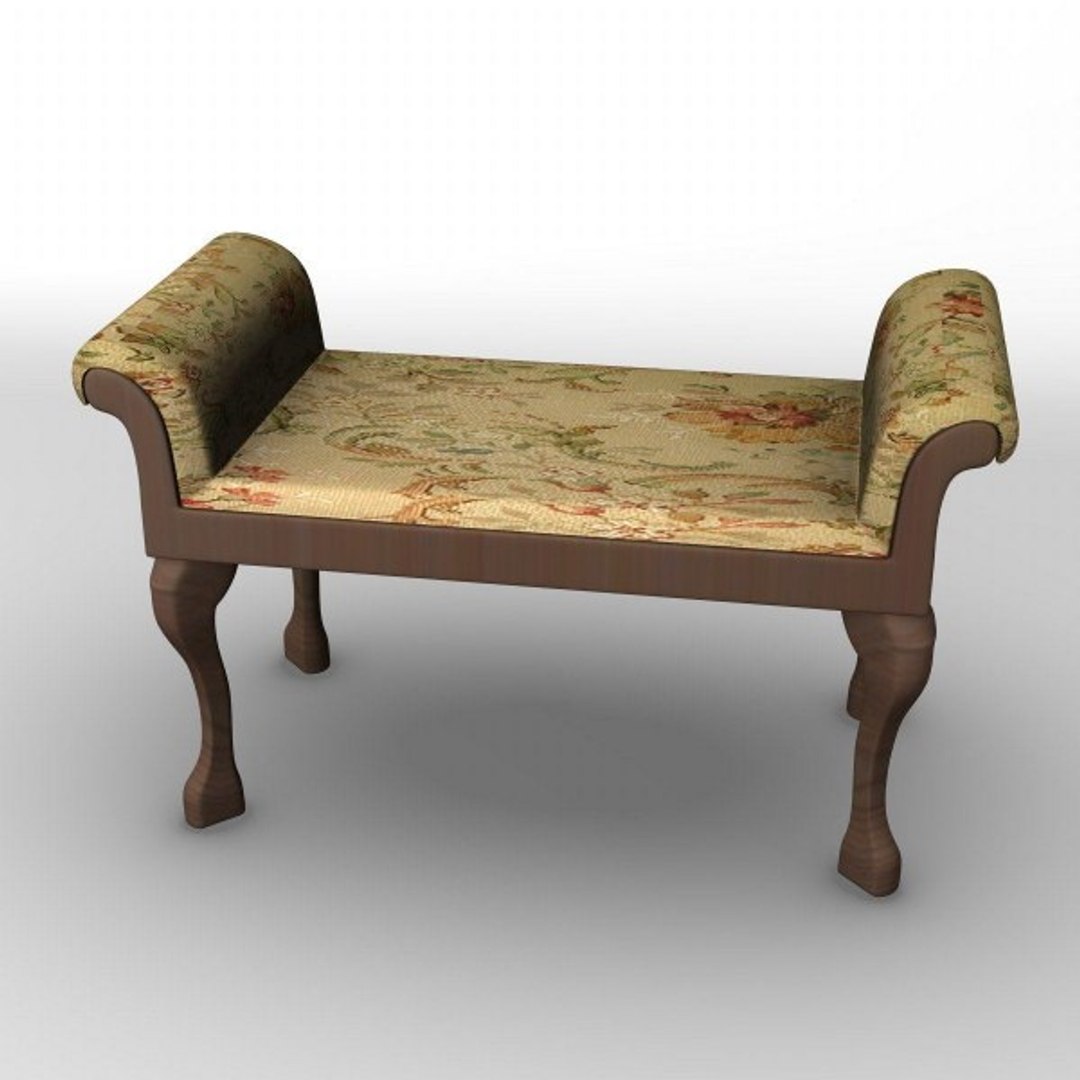 3d Model Antique Sofa