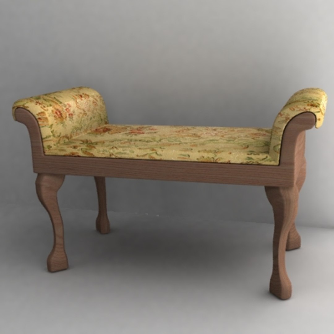 3d Model Antique Sofa
