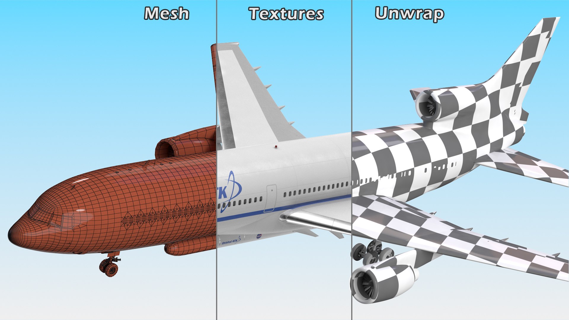 Lockheed L1011 Stargazer with Pegasus XL Rocket 3D model - TurboSquid ...