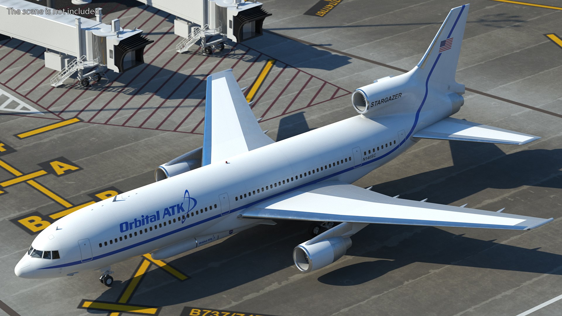 Lockheed L1011 Stargazer With Pegasus XL Rocket 3D Model - TurboSquid ...