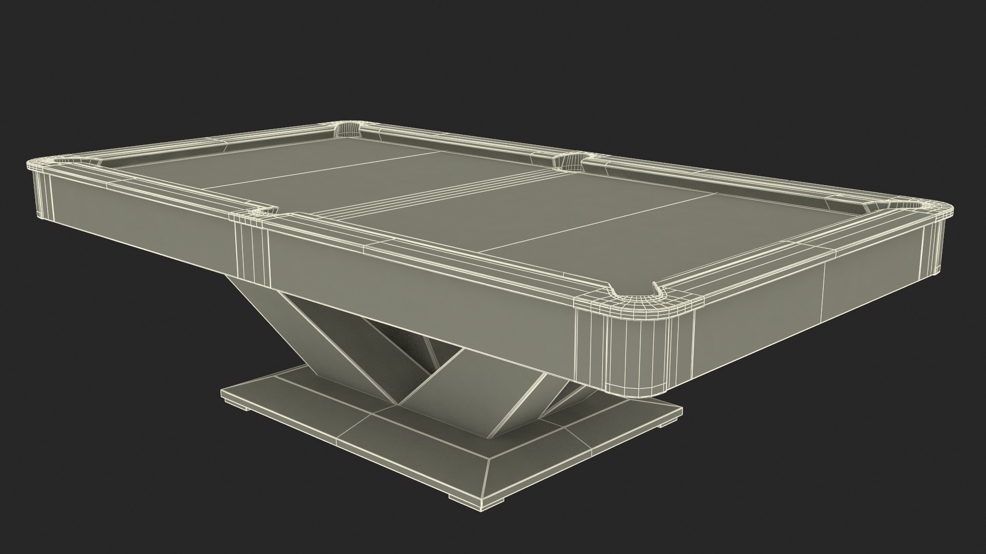 Professional Pool Table Rasson Black 3D Model - TurboSquid 2188793