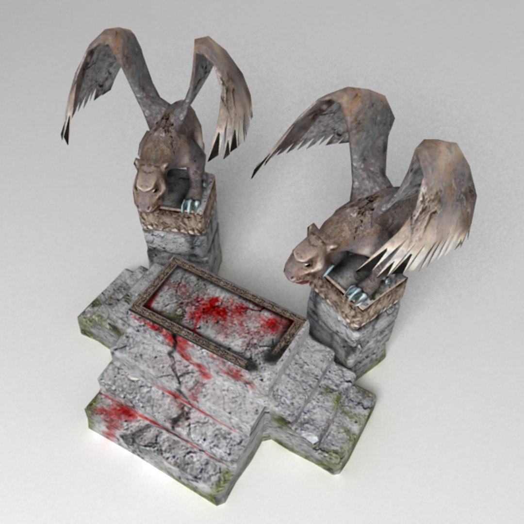 3d Demonic Altar Model