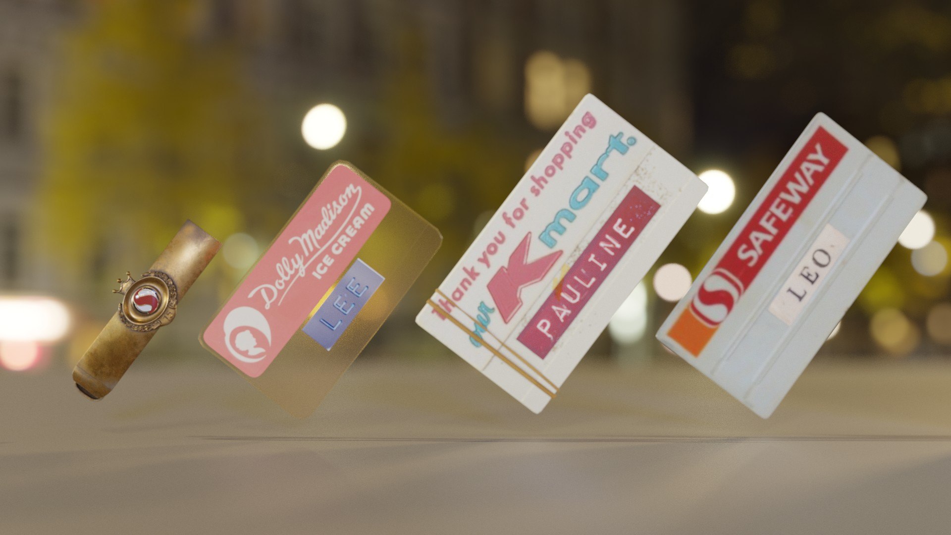 3D Various Nametags And Office Humor Ditto Copies - TurboSquid 1936495