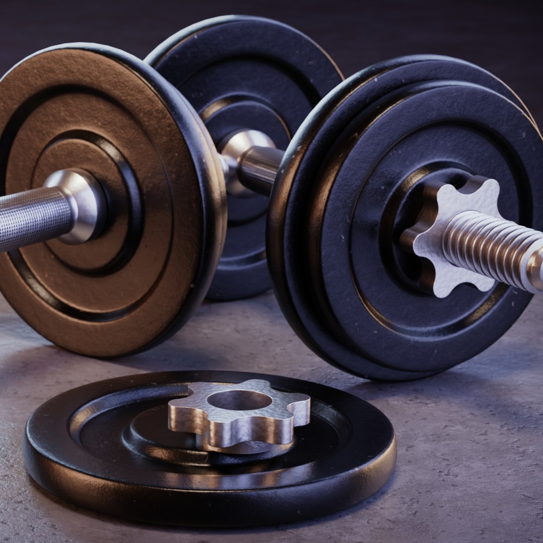 Dumbbell Weights 3D Model - TurboSquid 1969053