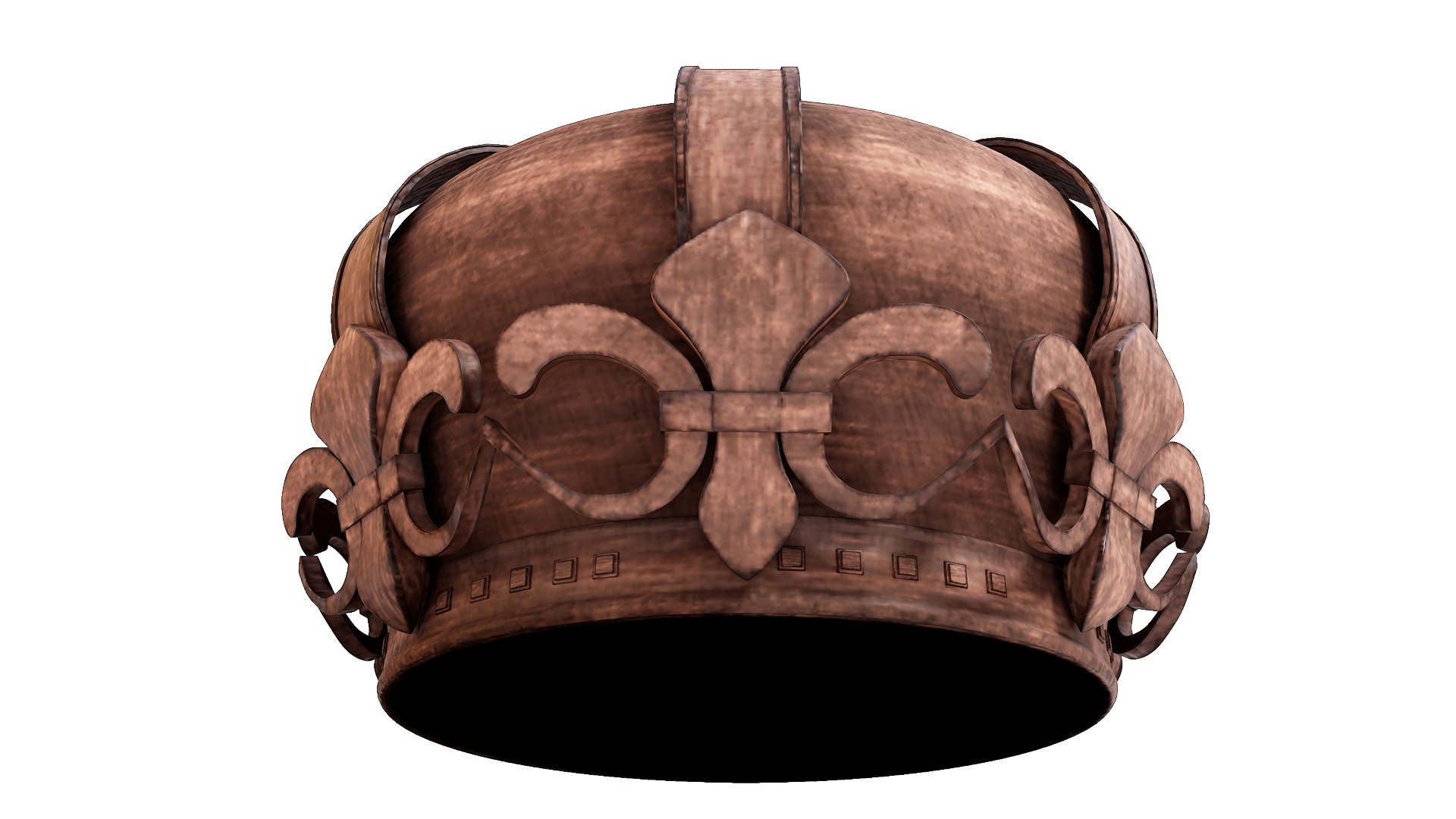 Royal King Crown Wooden 3D Model 3D Model - TurboSquid 1953800