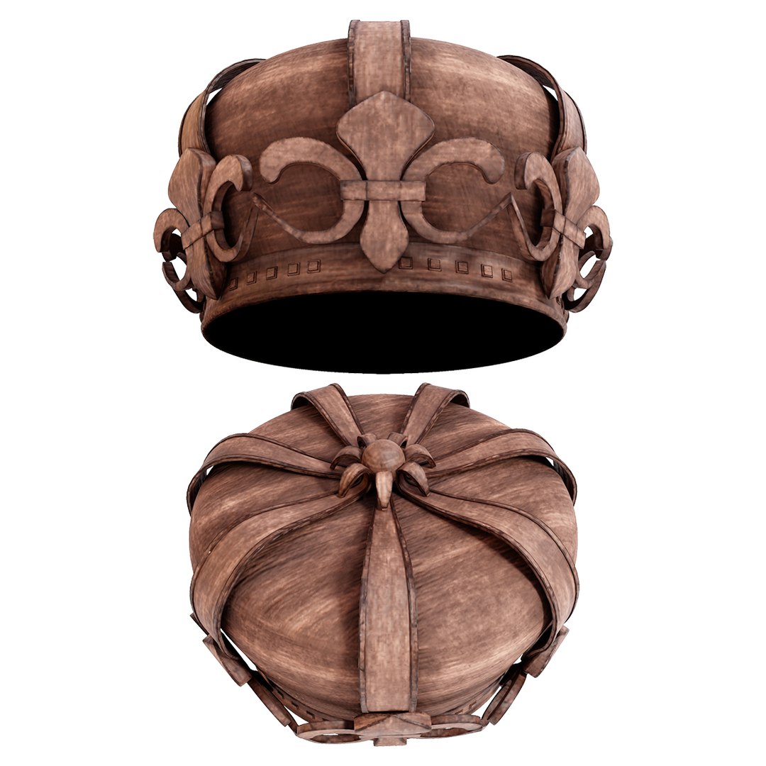 Royal King Crown Wooden 3D Model 3D Model - TurboSquid 1953800