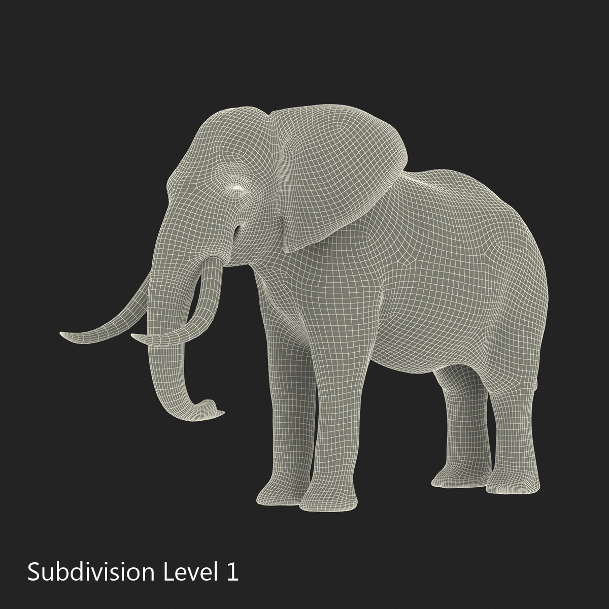 elephant realistic 3d 3ds