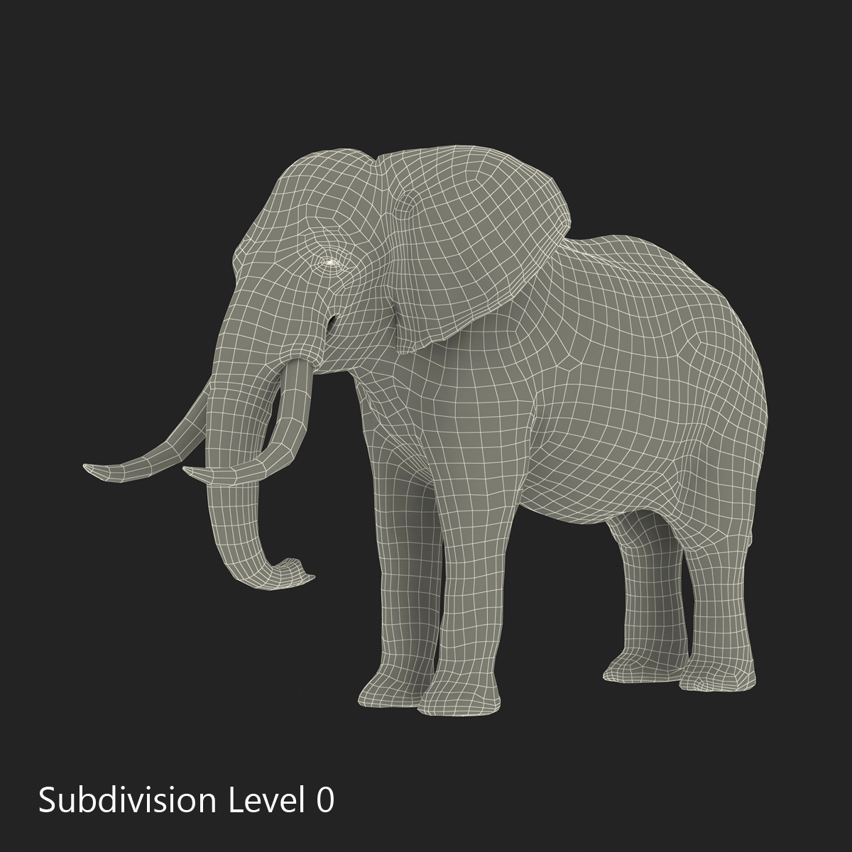 elephant realistic 3d 3ds