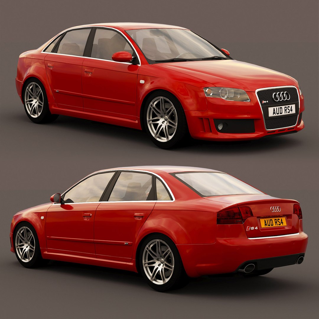 Audi Rs4 3D Model - TurboSquid 1927379