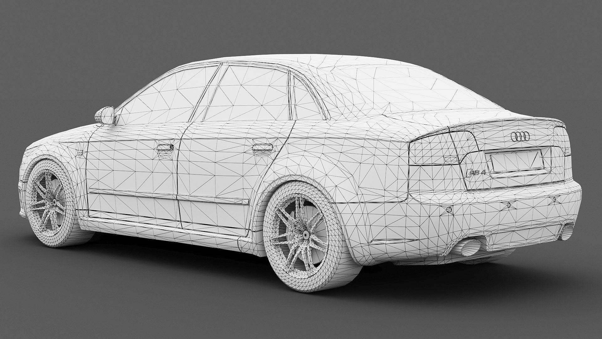 Audi Rs4 3D Model - TurboSquid 1927379