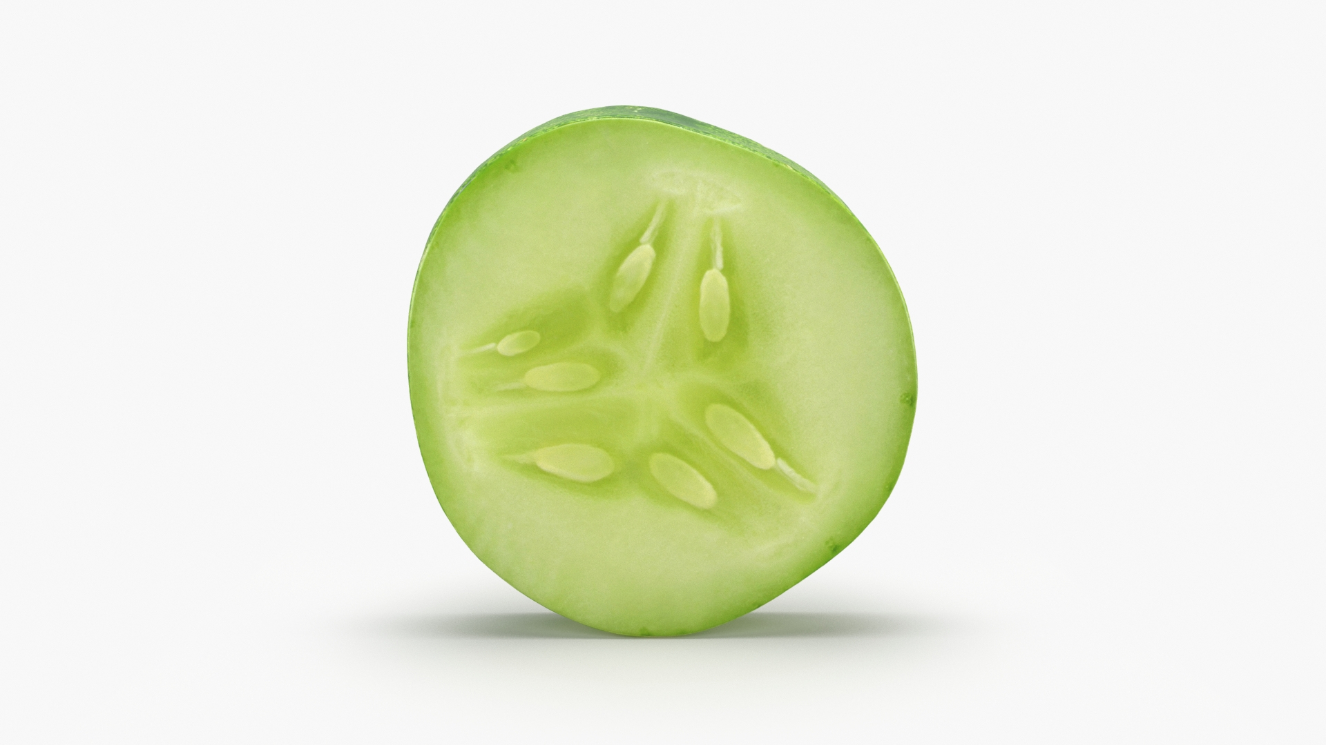 3D Cucumber Slice 02 Model - TurboSquid 2060868