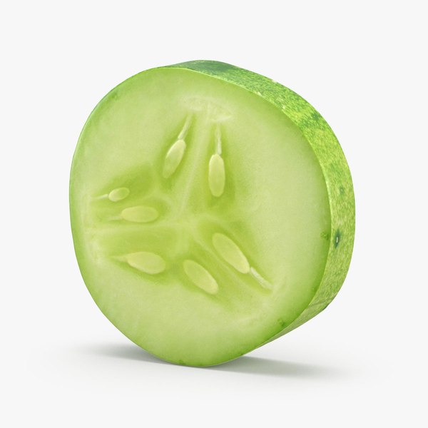 modelo 3d Cucumber Slice 02 - TurboSquid 2060868