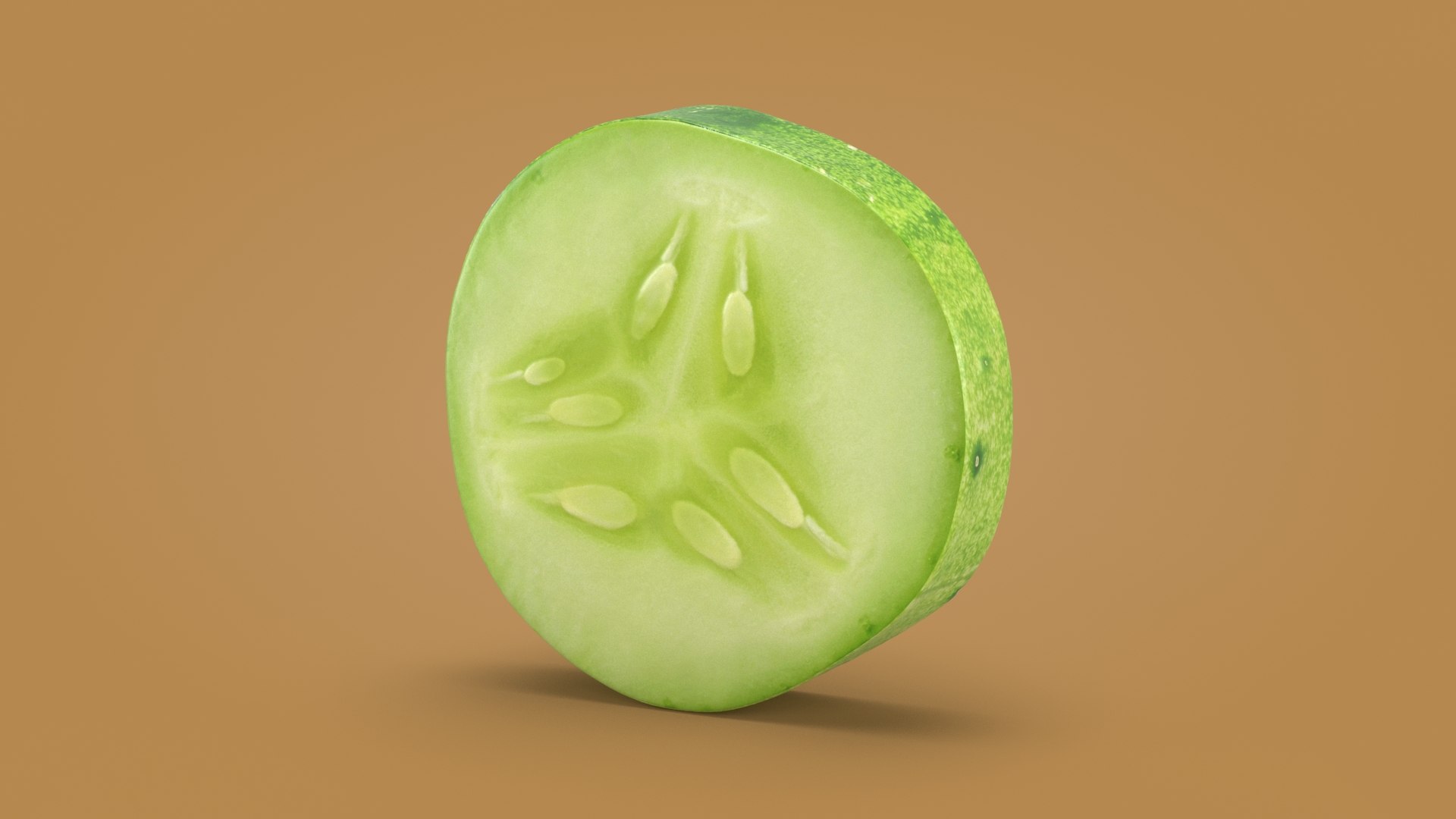 modelo 3d Cucumber Slice 02 - TurboSquid 2060868