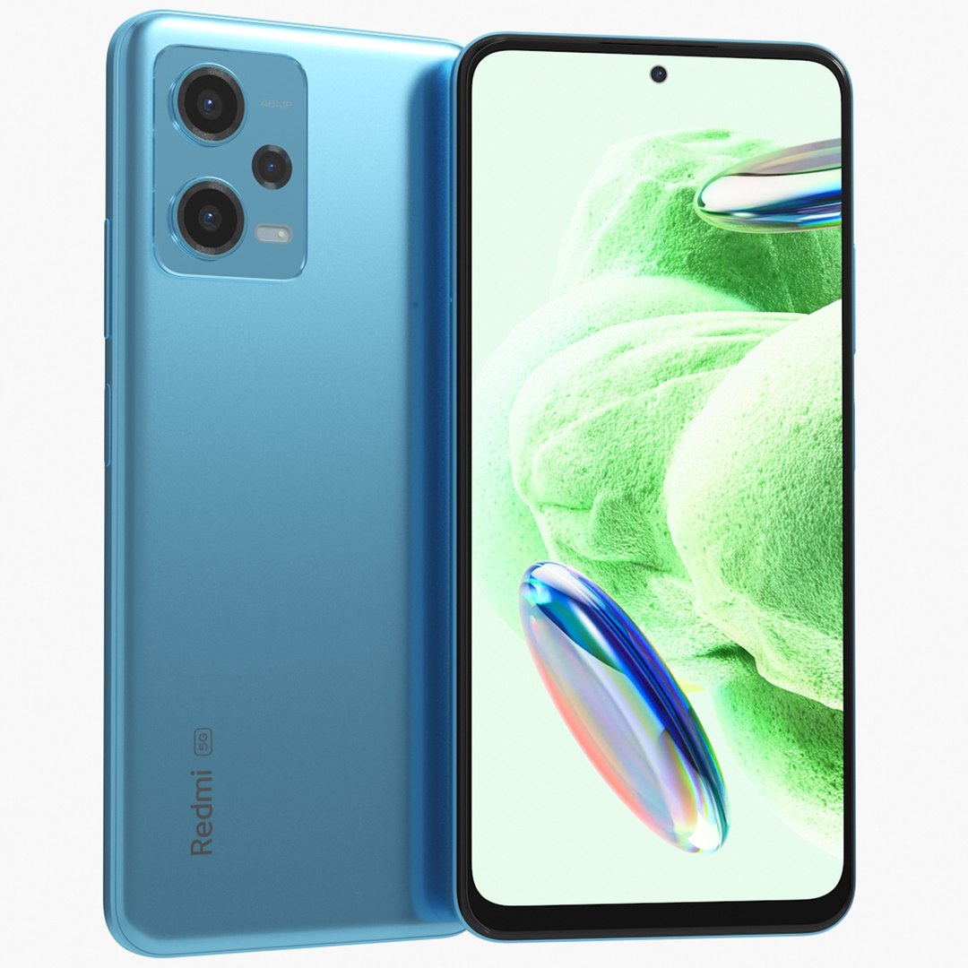 Xiaomi Redmi Note 12 5G Blue 3D model - TurboSquid 2052397