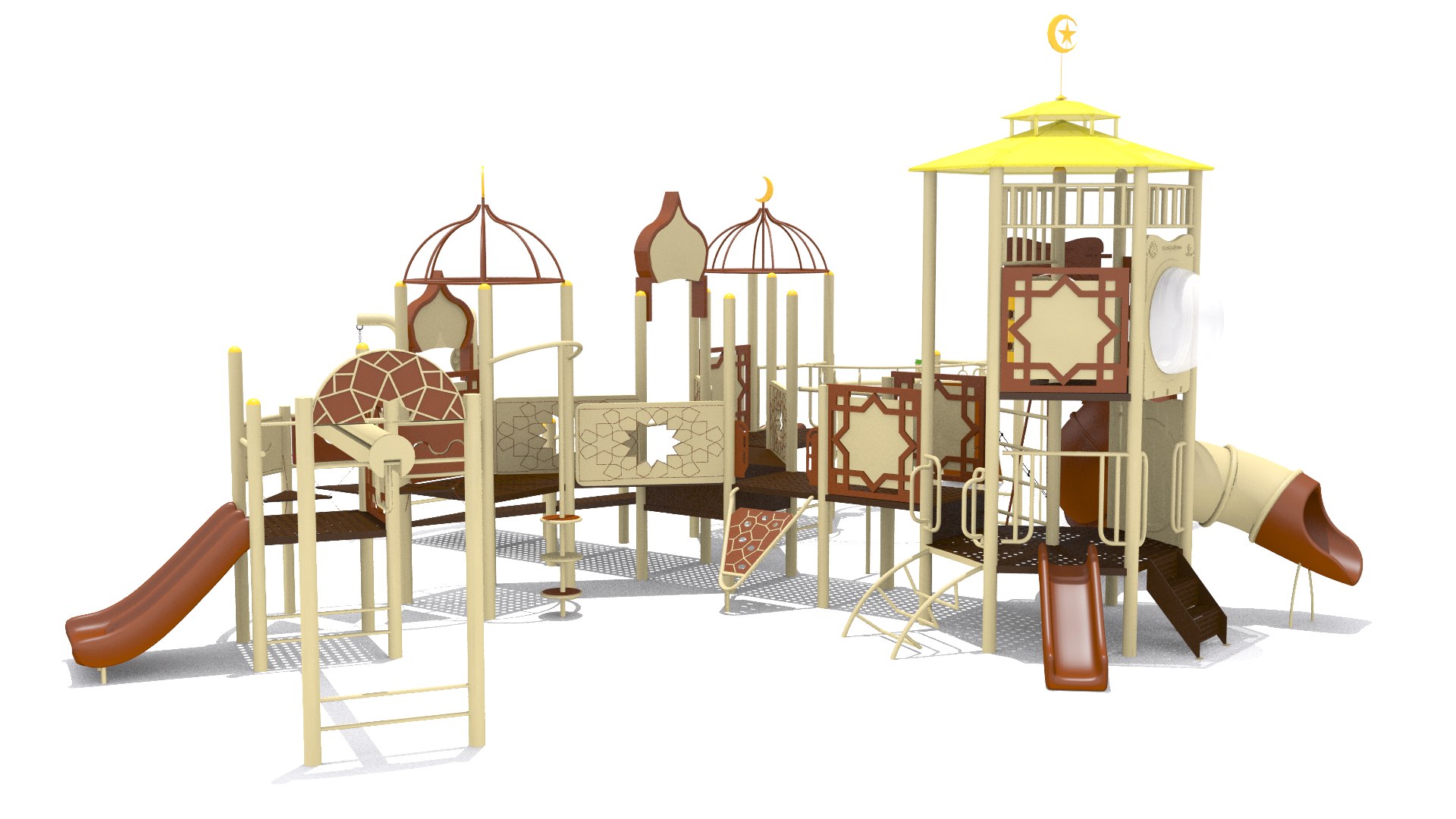 3D Islamic Mosque Playground - TurboSquid 1779214
