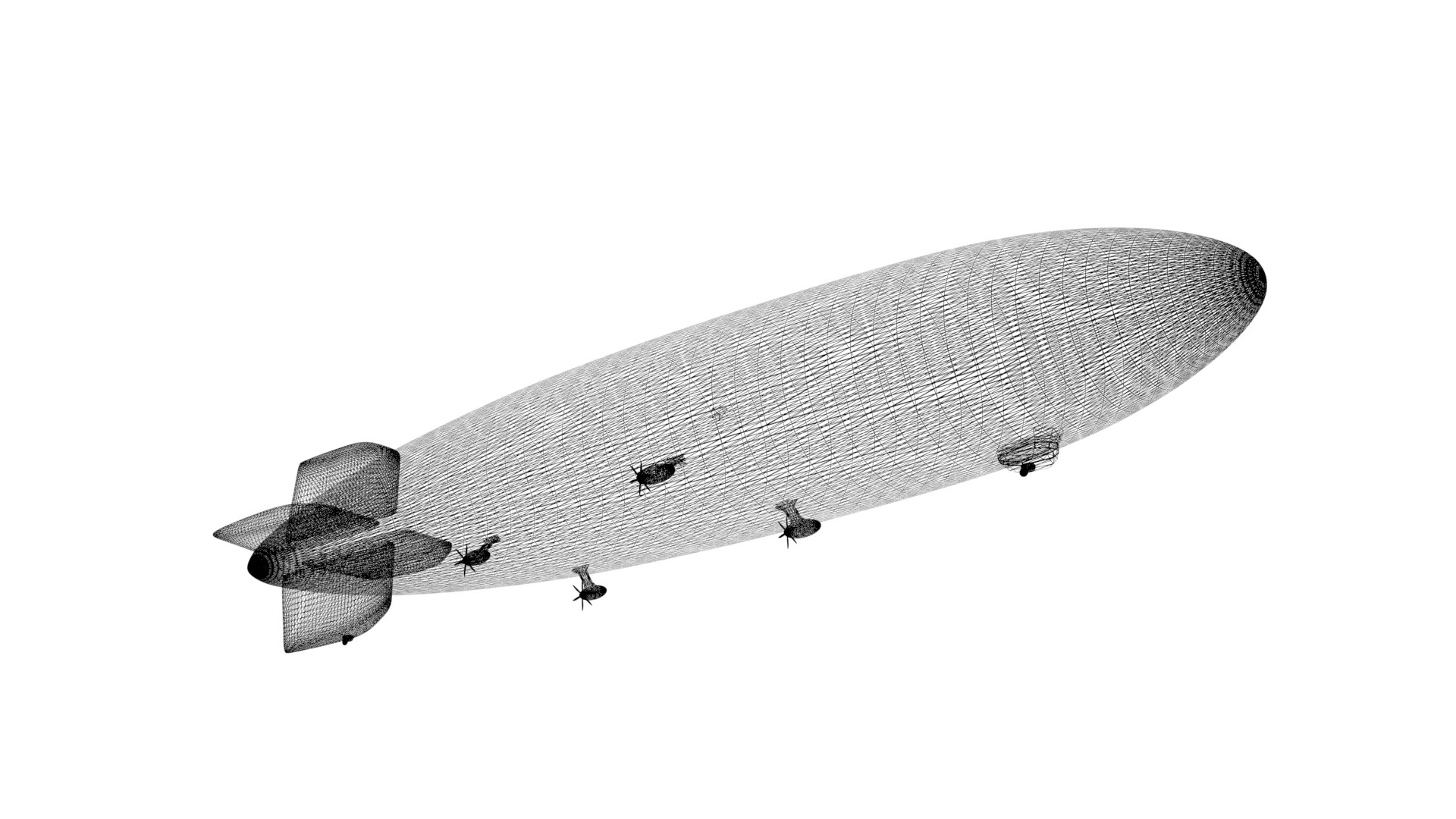 3D Zeppelin-airship Model - TurboSquid 2023055