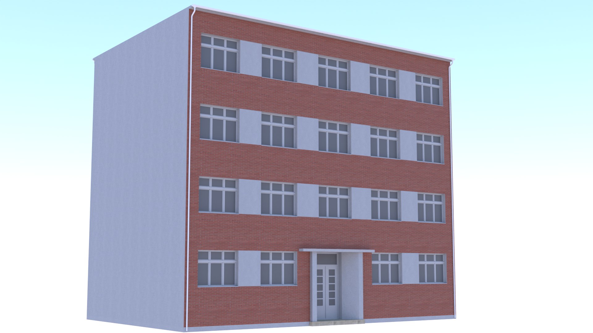 Apartment Building With Graffiti 3D Model - TurboSquid 2246087