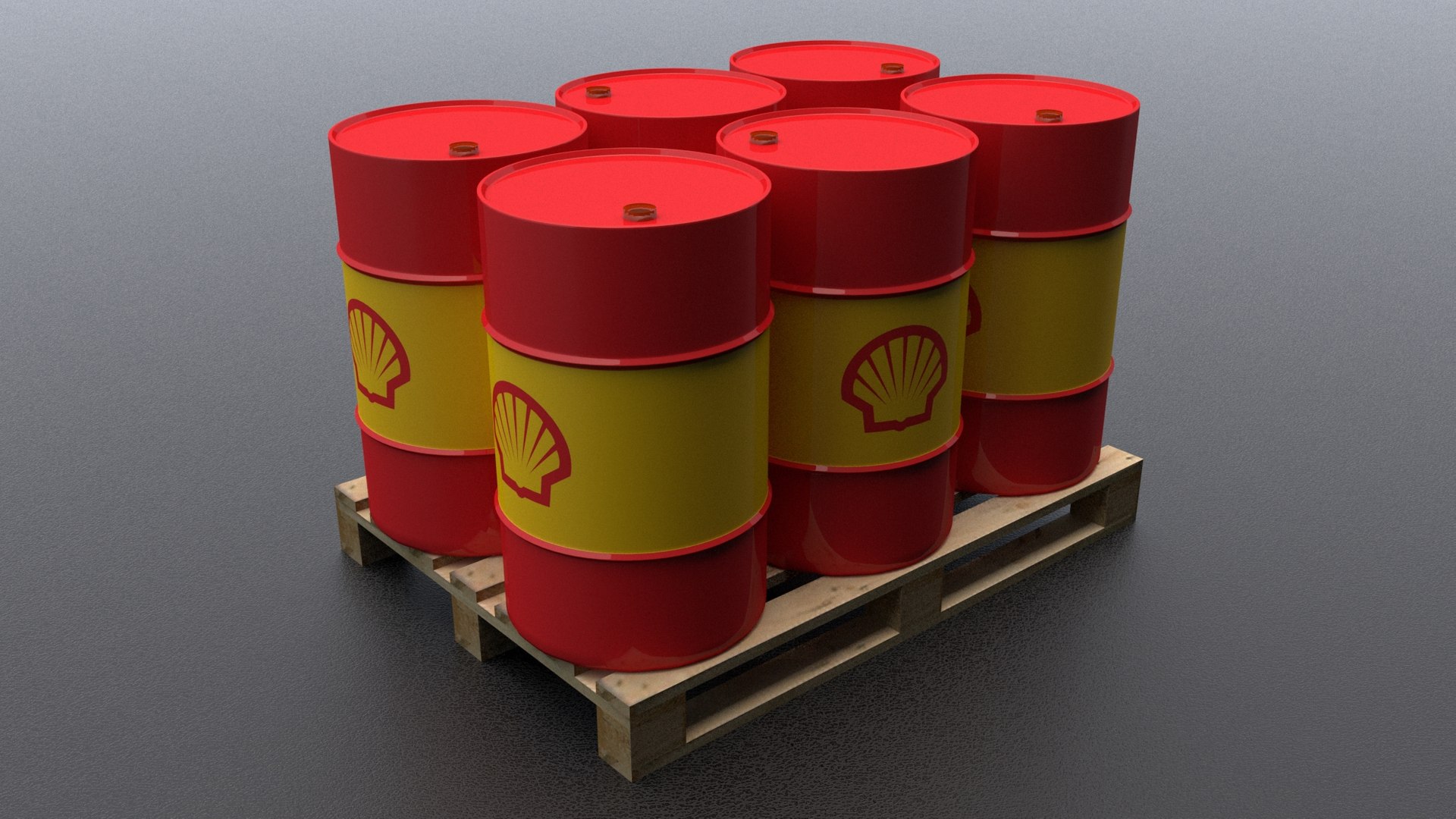 3D Shell Barrel Pallet - TurboSquid 1566780