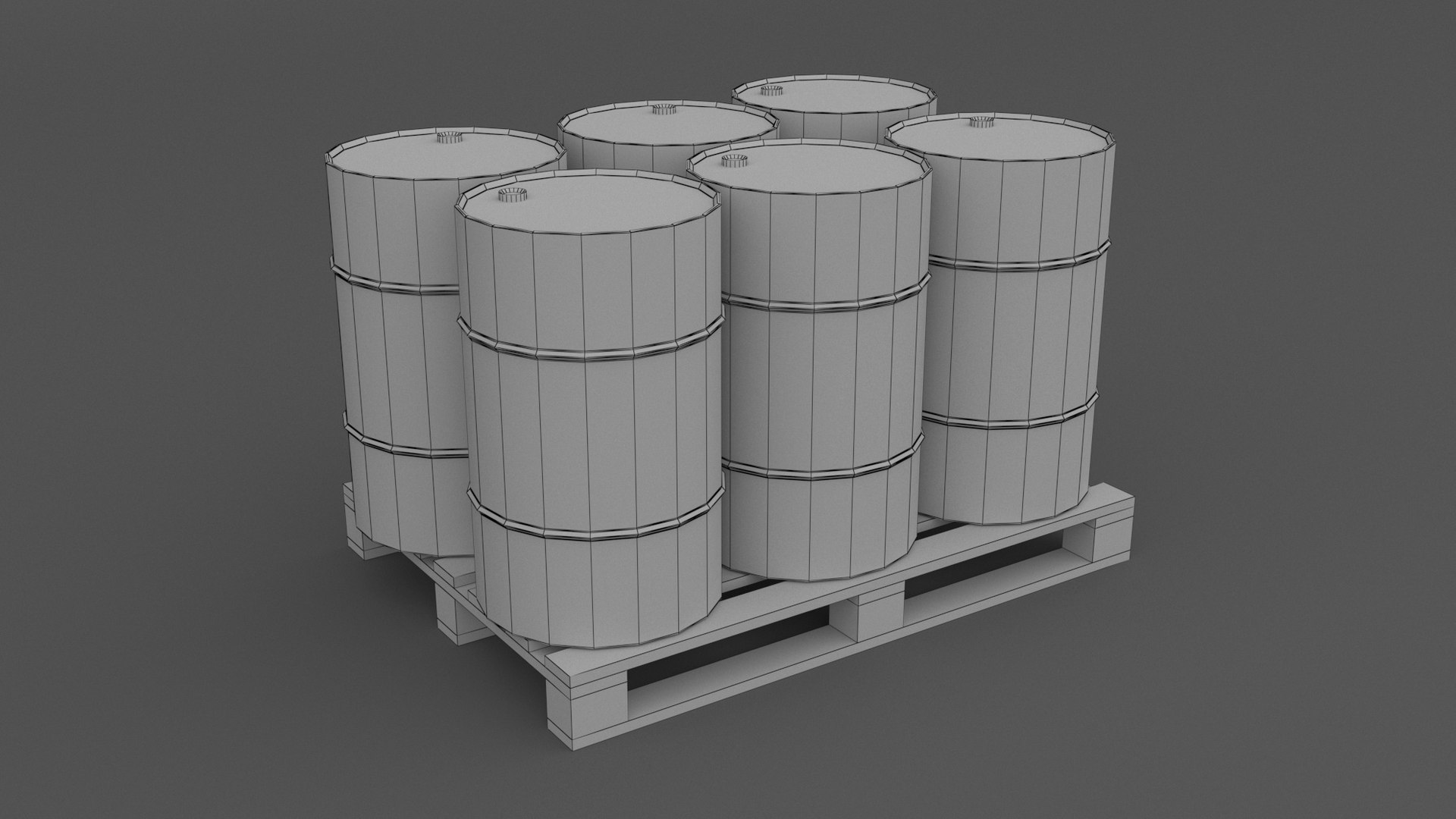 3D Shell Barrel Pallet - TurboSquid 1566780
