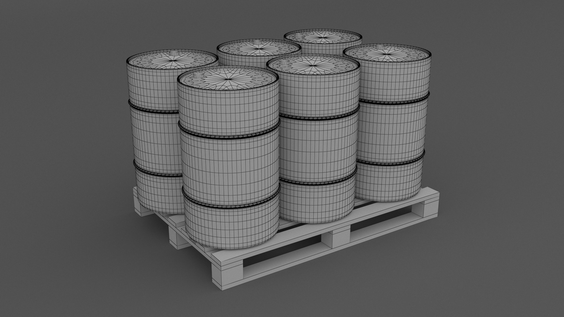 3D Shell Barrel Pallet - TurboSquid 1566780