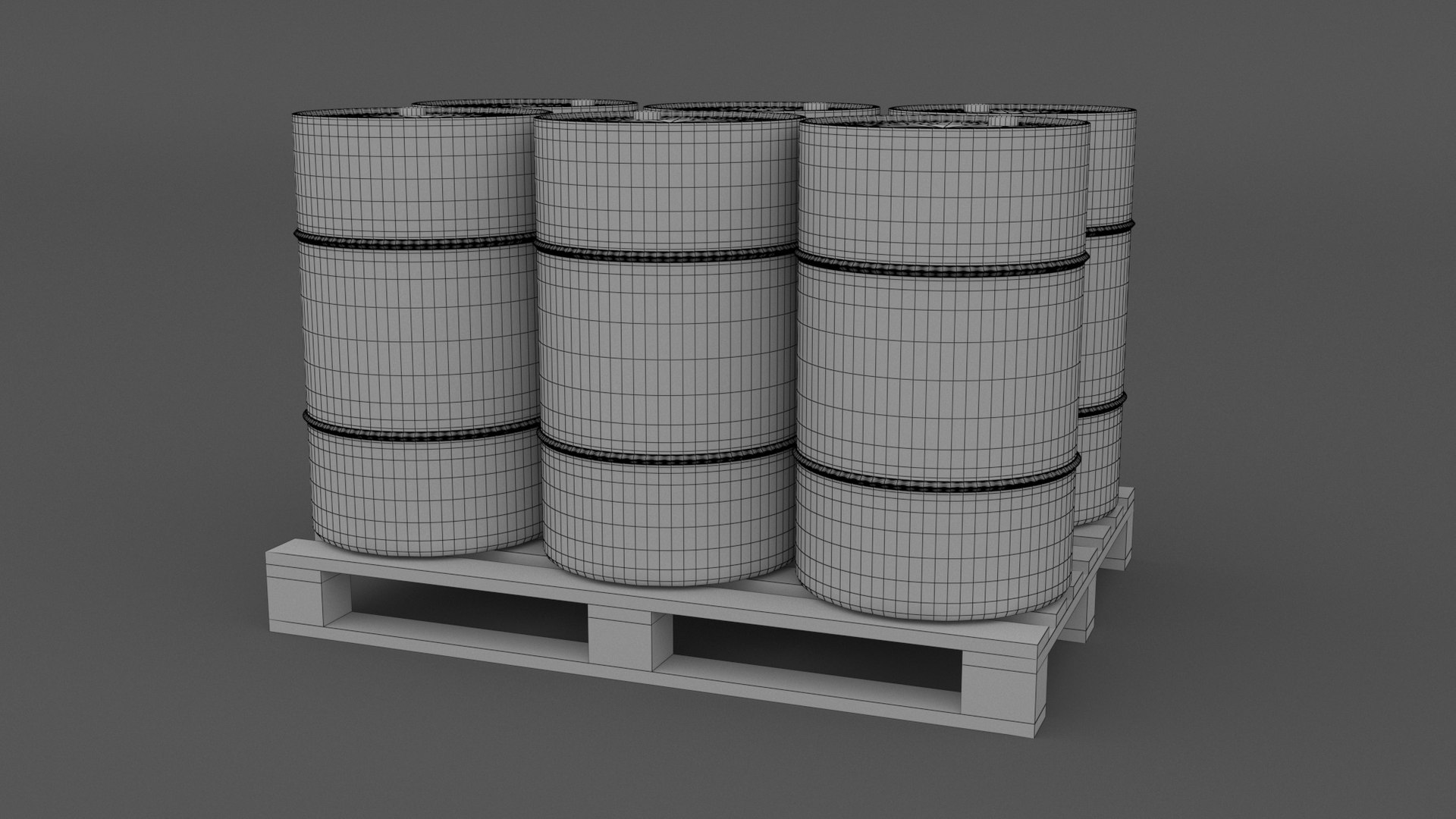 3D Shell Barrel Pallet - TurboSquid 1566780