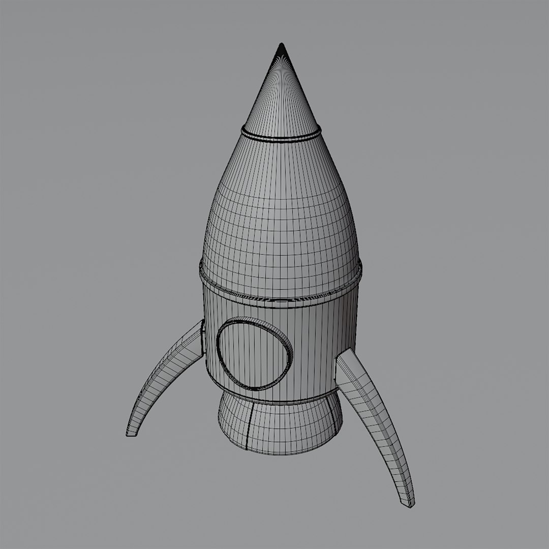 Free Cartoon Rocket 3D Model - TurboSquid 2205060