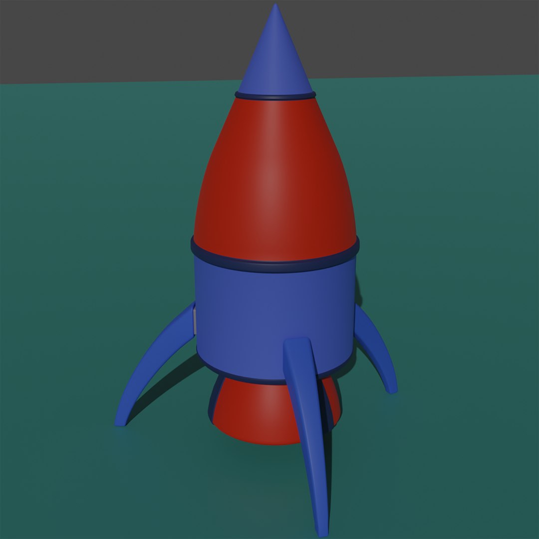 Free Cartoon Rocket 3D Model - TurboSquid 2205060