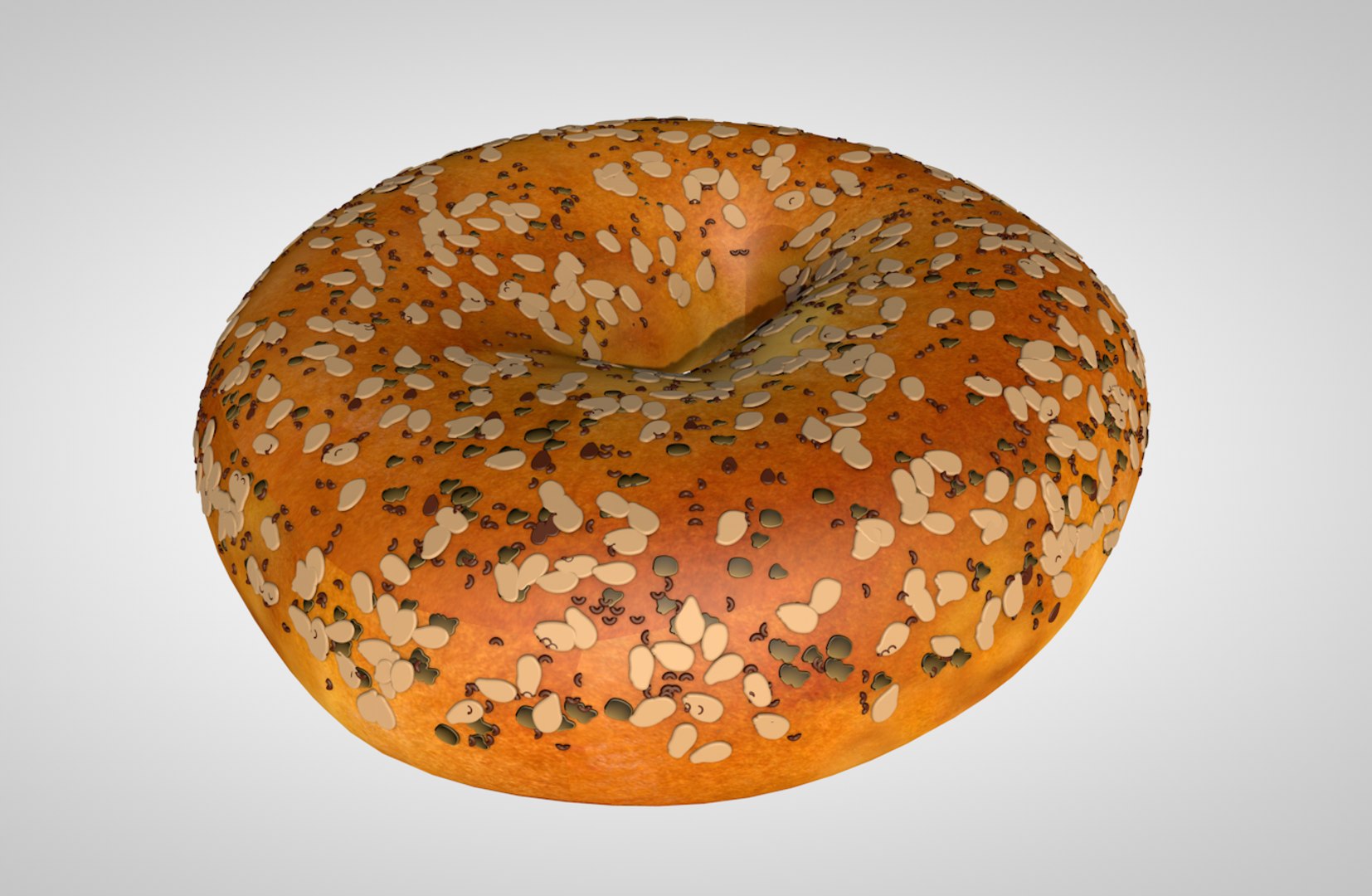 3D Bagel Food Model - TurboSquid 1434477