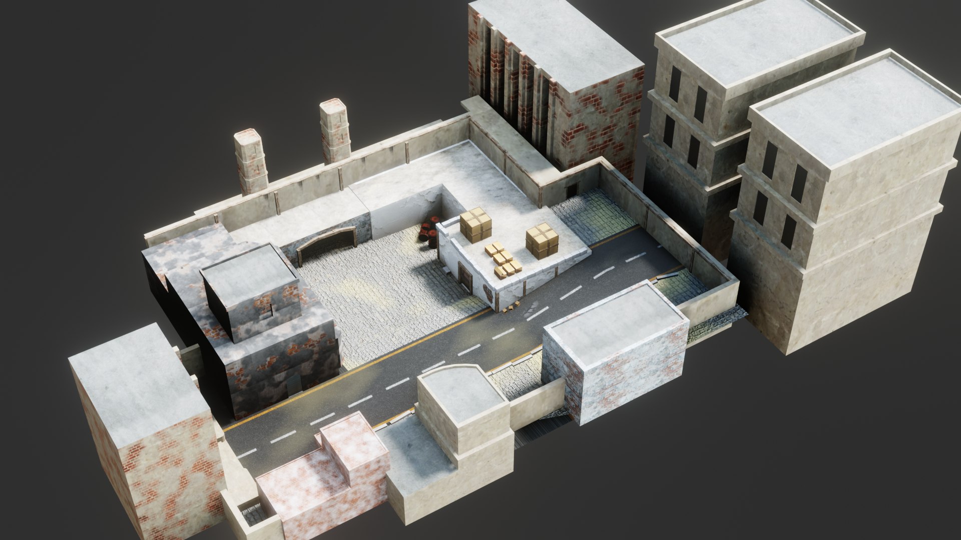 Simple Buildings 3D - TurboSquid 1660174