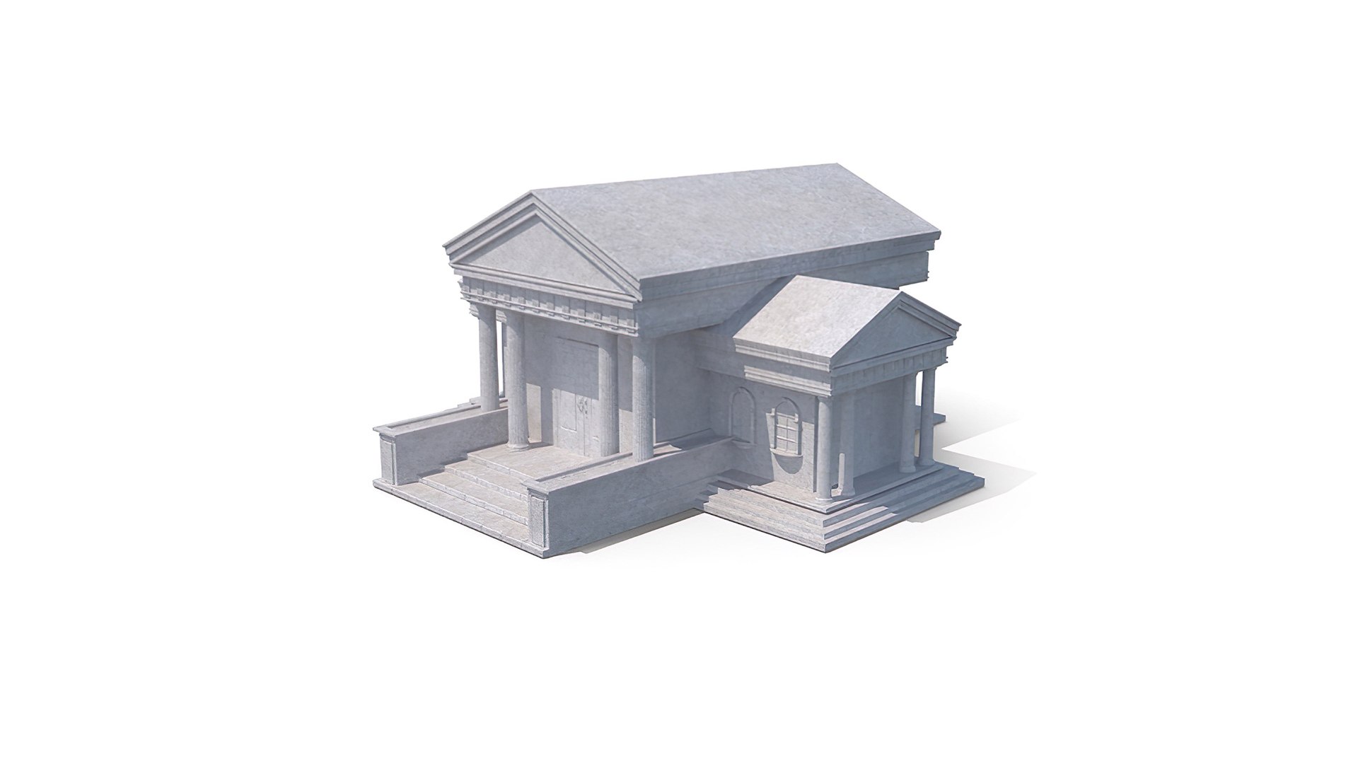 3D Greek Temple Building - TurboSquid 2067292