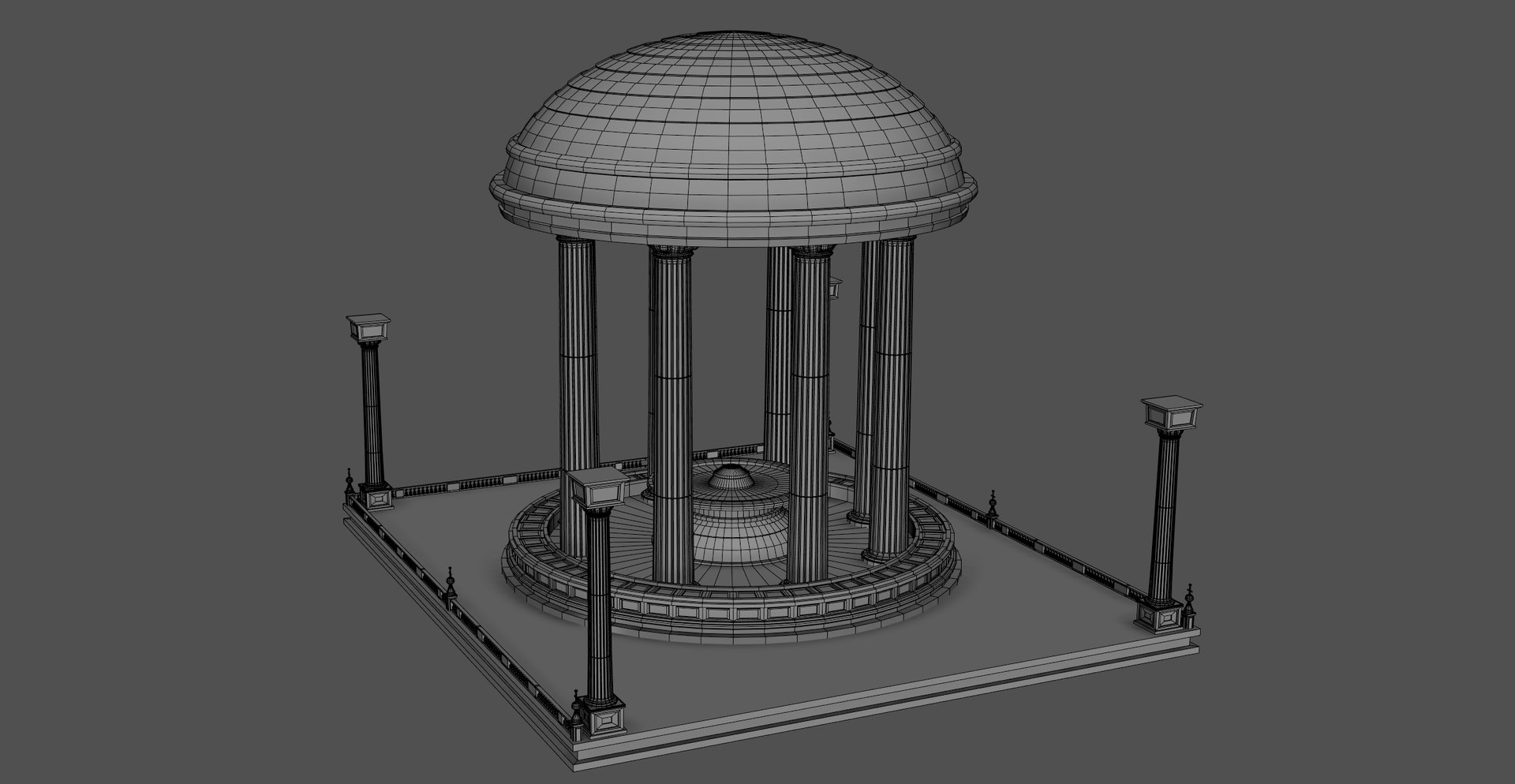 Free 3D Ancient Roman Fountain - TurboSquid 2326592