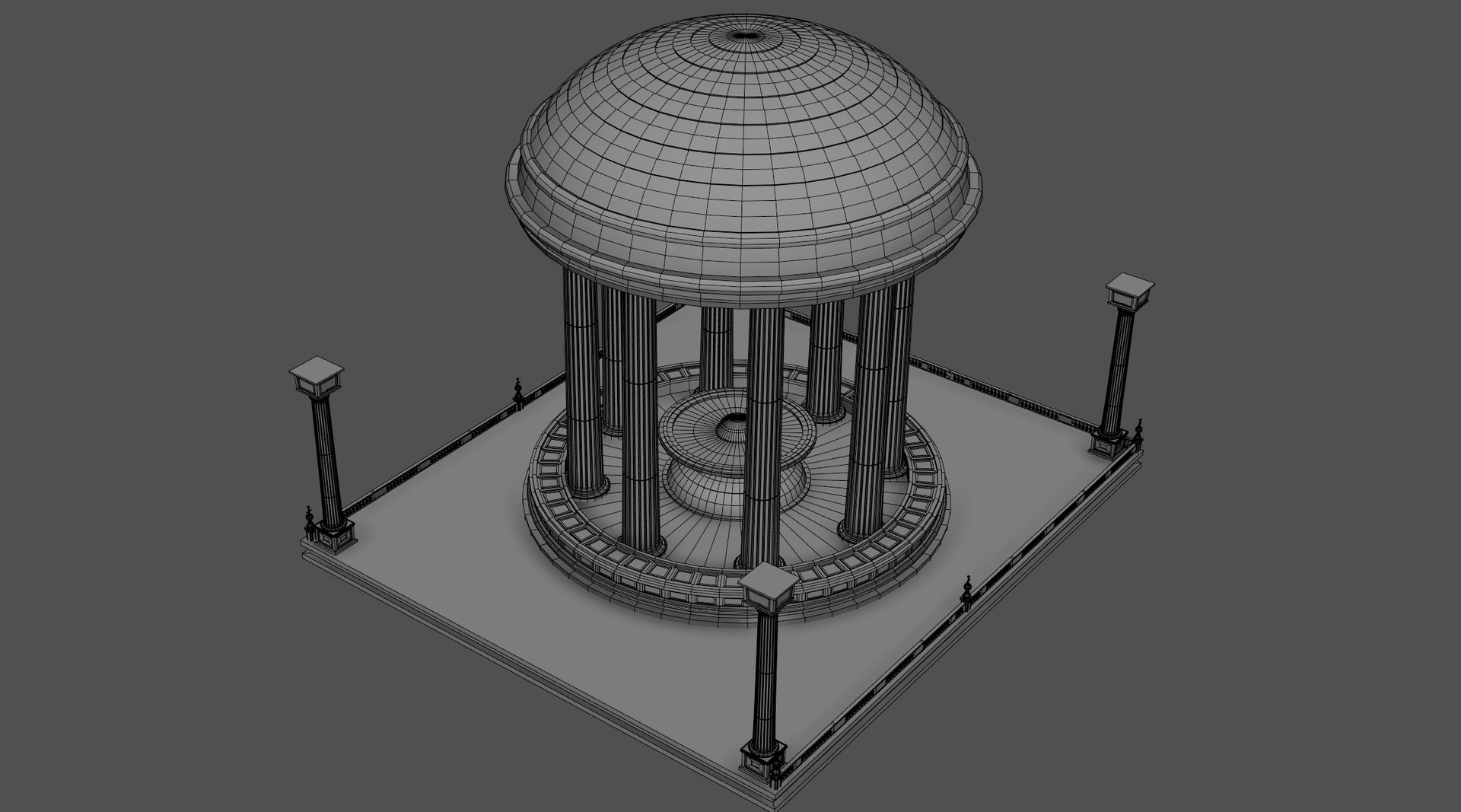 Free 3D Ancient Roman Fountain - TurboSquid 2326592