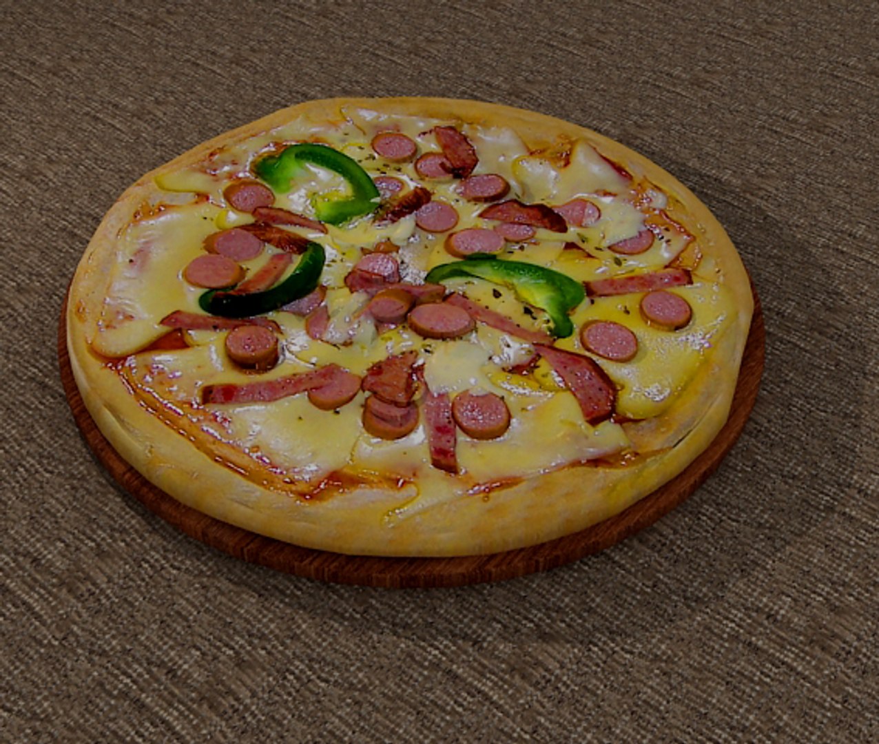 Realistic Pizza 3d Max