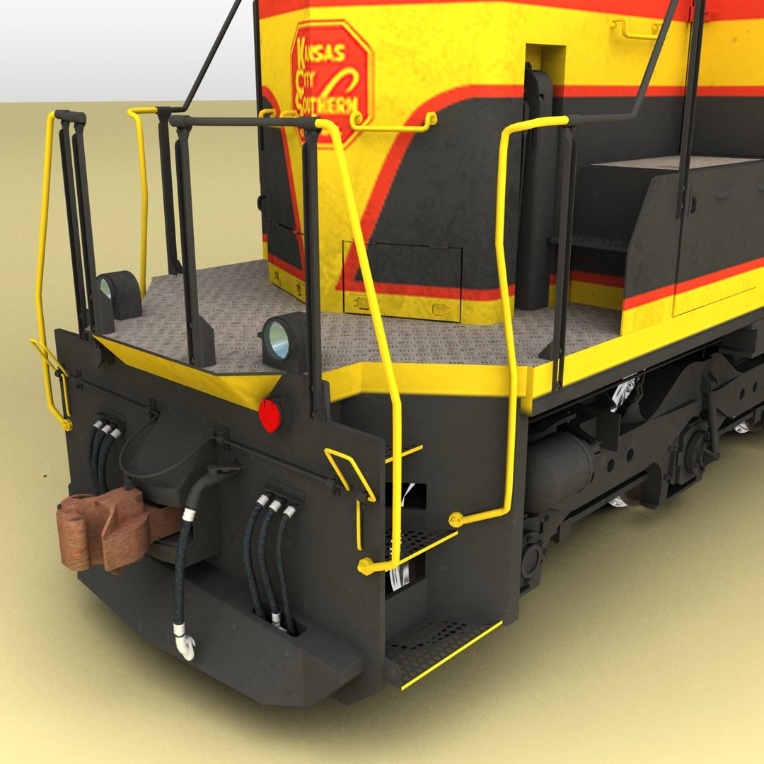 Emd Sd22eco Locomotive Engine Diesel 3d Max