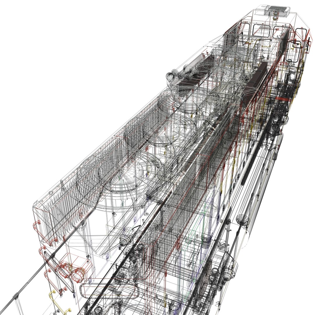 Emd Sd22eco Locomotive Engine Diesel 3d Max